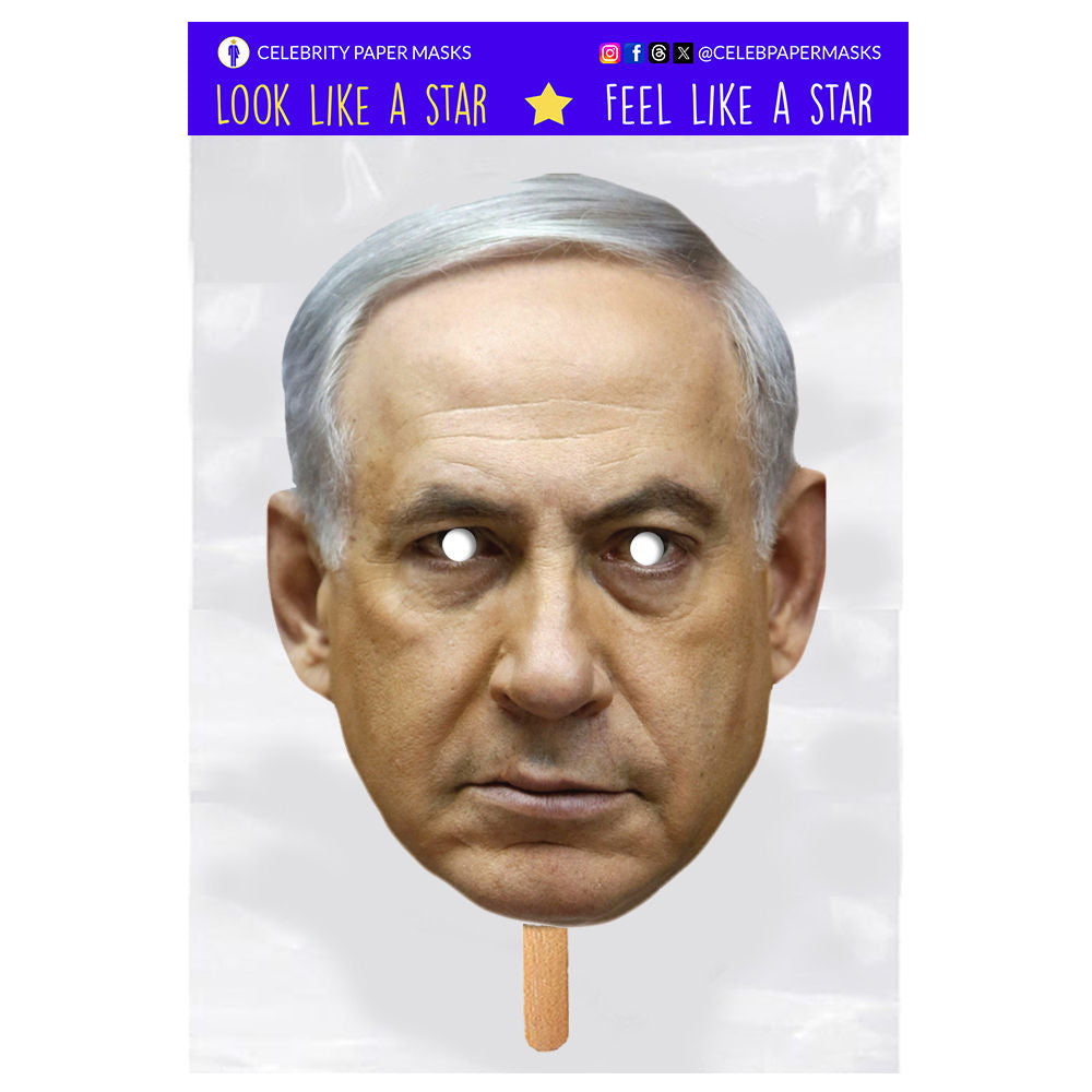Benjamin Netanyahu Mask Likud Israel Politician Masks – Celebrity Paper ...